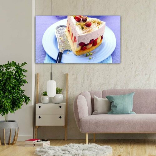 Картина на холсте 60x110 LinxOne "Сладкое фрукты dessert" интерьерная для дома / на стену / на кухню / с подрамником