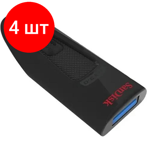 Комплект 4 штук, Флеш-память SanDisk CZ48 Ultra 16Gb/USB 3.0 (SDCZ48-016G-U46)