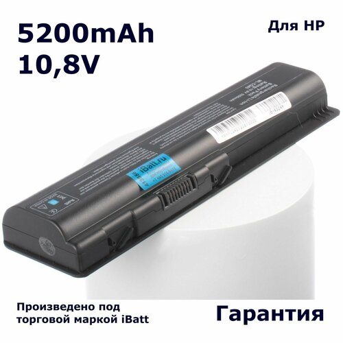 Аккумулятор iBatt 5200mAh, для HP- G70-460US HDX X16-1000 Premium Pavilion dv4-1028us dv4-1199eo dv4-1400 dv4-2120ca