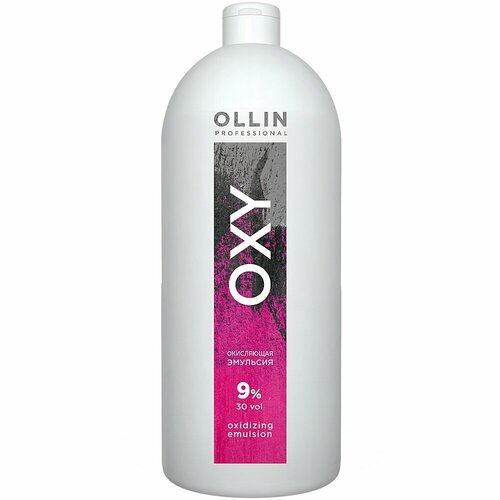OLLIN PROFESSIONAL Окисляющая эмульсия Oxidizing Emulsion 9% 30vol, 1000 мл