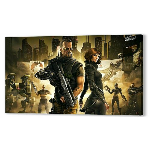 Плакат, постер на бумаге deus ex the fall, deus ex, cyberpunk action role-playing-stealth. Размер 21 х 30 см