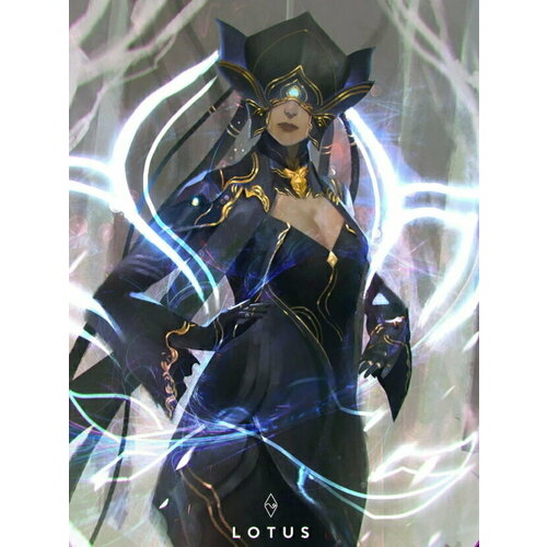 Плакат, постер на бумаге Warframe-Lotus/Варфрейм-Лотос/игровые/игра/компьютерные герои персонажи. Размер 21 х 30 см