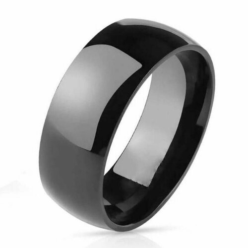 Кольцо обручальное, размер 18.5, черный