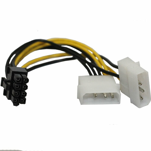 B&Pcable Адаптер B&P для видеокарты , (2*molex -> 8-pin) 2big -> 8-pin