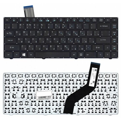 Клавиатура для ноутбука Acer Aspire One Cloudbook 14 AO1-431 Series, черная