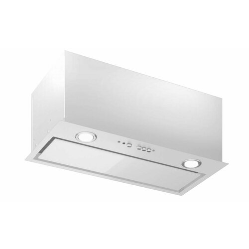 Кухонная вытяжка Elikor: Cube 60П-650 белый/стекло белое