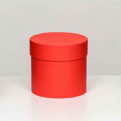 Шляпная коробка красная, 10 х 10 см
