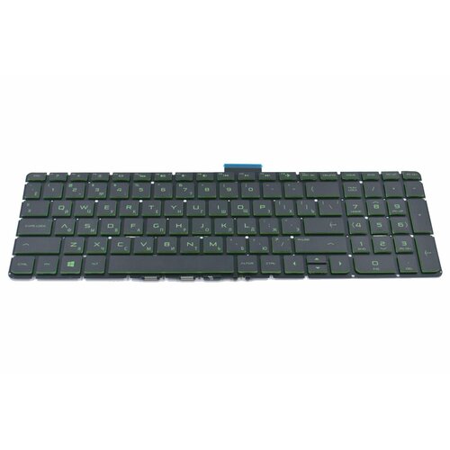 Клавиатура для HP Pavilion 15-bc427ur ноутбука с зеленой подсветкой