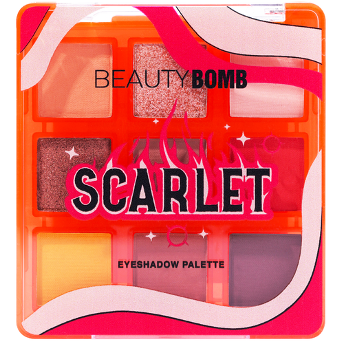 Beauty Bomb Палетка теней / Eyeshadow palette "Scarlet"/ тон 01