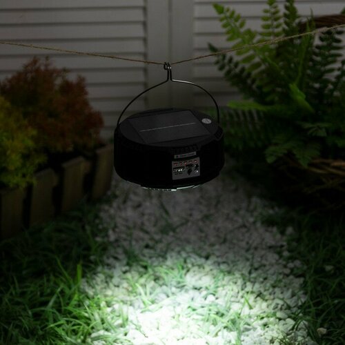 Садовый светильник на солнечной батарее Прожектор, 13 x 6 x 13 см, 6 LED, пульт ДУ, свечение RGBW