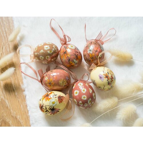 Декоративные пасхальные яйца услада для души маленькие, 5 см (упаковка 8 шт.), Kaemingk