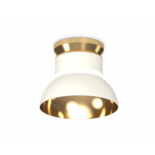 Комплект накладного светильника Ambrella light XS8101061 SWH/PYG/CL белый песок/золото желоте полированное/прозрачный GX53 (N8909, C8101, N8144)