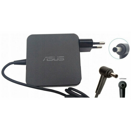 Зарядное устройство для ноутбука Asus BU201L, 19V - 3.42A, 65 Вт (Штекер: 4.5x3.0мм с иглой) Квадратный