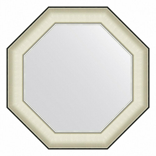 EVOFORM Зеркало Evoform Octagon BY 7446 59x59 белая кожа с хромом