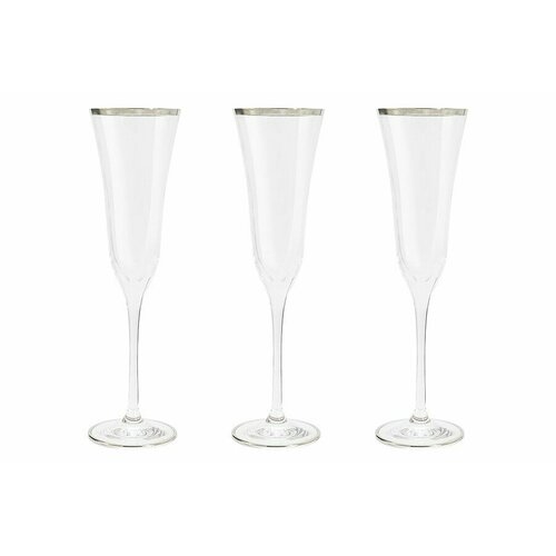 Набор бокалов для шампанского Сабина платина, 0,175 л, 6 шт (Same)
