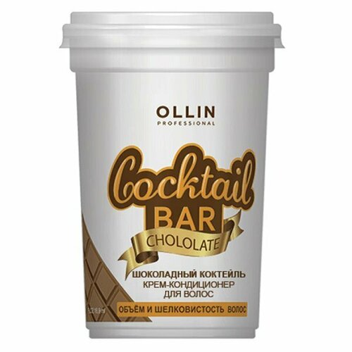 Крем-кондиционер для волос "Шоколадный коктейль" объём и шелковистость волос Bar Cocktail Ollin, 250 мл