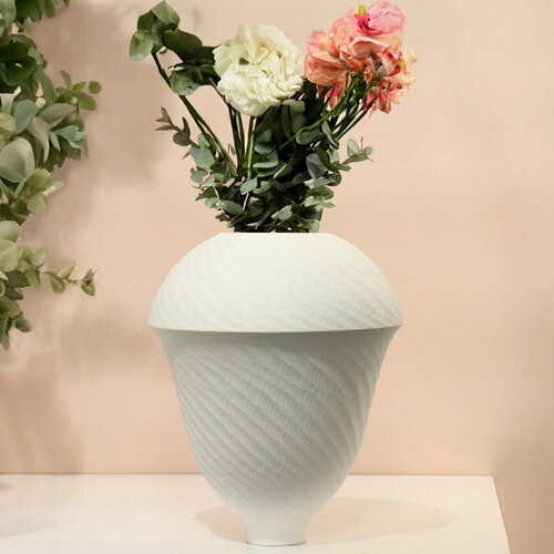 Декоративная ваза "Джулия", цвет белый