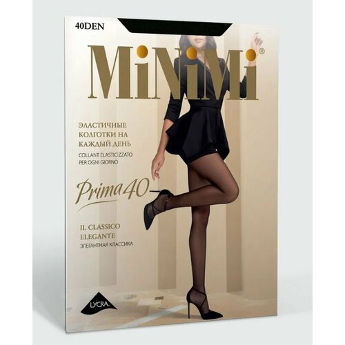 Колготки MiNiMi, 40 den, размер 4, черный