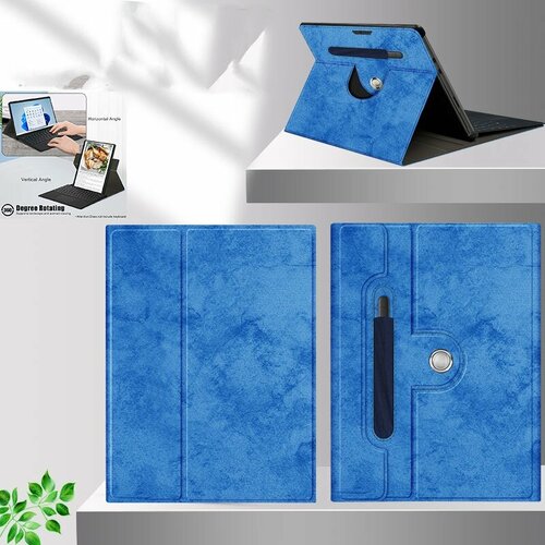 Защитный чехол-клатч MyPads для Microsoft Surface Pro 8 из качественной импортной кожи синий