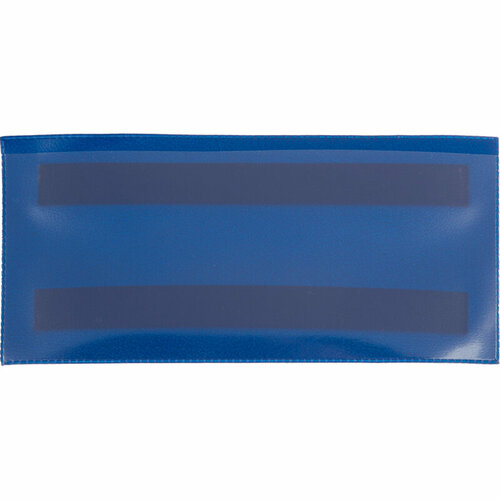 Карман для маркировки магнитный синий 150x мм горизонтальный (10 шт/уп)