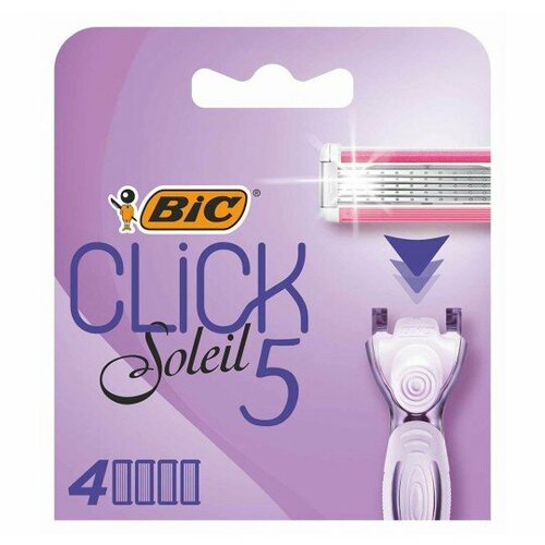 Cменные кассеты для бритья BIC Click 5 Soleil, 4 шт