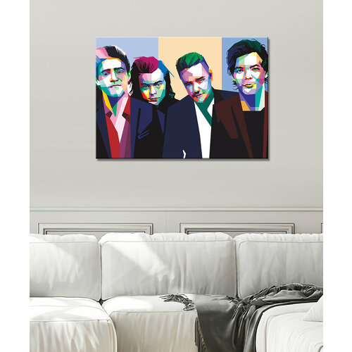Картина/Картина на холсте для интерьера/Картина на стену/Картина для кухни/ -One Direction полигоны 30х40