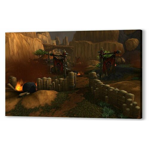 Плакат, постер на холсте World Of Warcraft: Warlords Of Draenor. Размер 21 х 30 см
