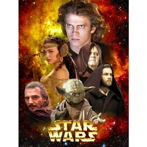 Плакат, постер на холсте Star Wars /Звездные войны/искусство/арт/абстракция/творчество. Размер 42 х 60 см