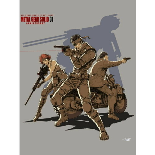 Плакат, постер на бумаге Metal Gear Solid 31-Anniversary/игровые/игра/компьютерные герои персонажи. Размер 30 х 42 см