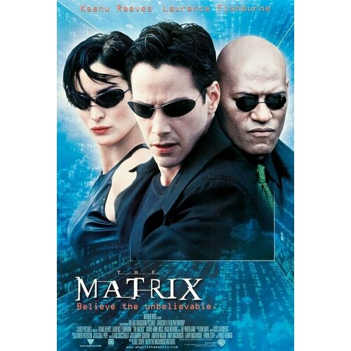 Плакат, постер на холсте Матрица (The Matrix), Энди Вачовски, Лана Вачовски. Размер 30 х 42 см