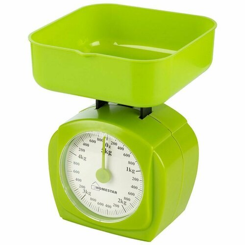 Весы кухонные механические HomeStar HS-3005М, 5 кг, цвет зеленый