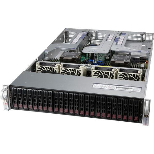 Supermicro Сервер Supermicro Ultra SuperServer 2U 220U-TNR 2x5320 26C 2.2GHz/4x64Gb RDIMM 3200(32xslots)/2xPM9A3 960GB NVMe(24x2.5")/2x10GbE RJ45/2x1600W/22xNVMe Config (SYS-220U-TNR.)