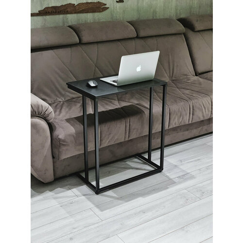 Стол приставной придиванный прикроватный для ноутбука в стиле лофт размером 60х40 см