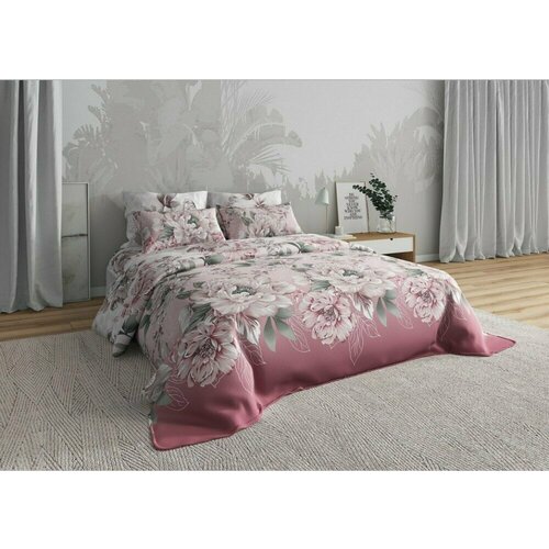 2 спальное постельное белье бязь розовое Камея