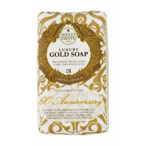 Мыло для тела с растительными экстрактами и маслами Nesti Dante 60th Anniversary Luxury Gold Soap /250 мл/гр.