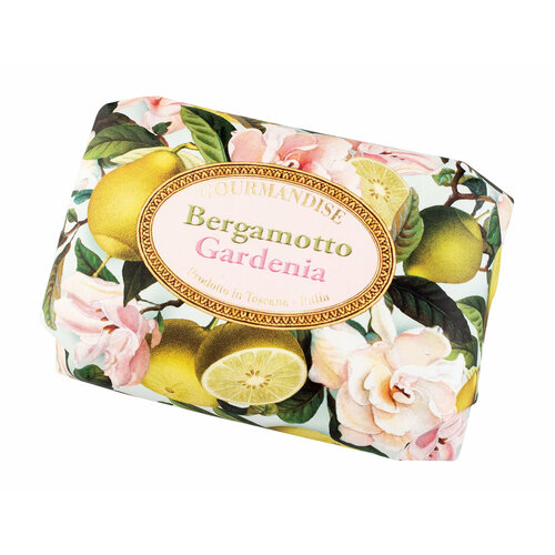 GOURMANDISE Мыло натуральное парфюмированное Бергамот и гардения, 200 г