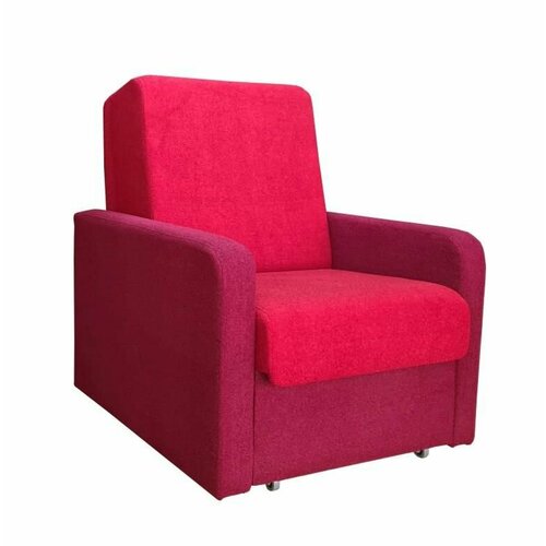 Кресло кровать Оптима красно-бордовый Астра велюр 100 см
