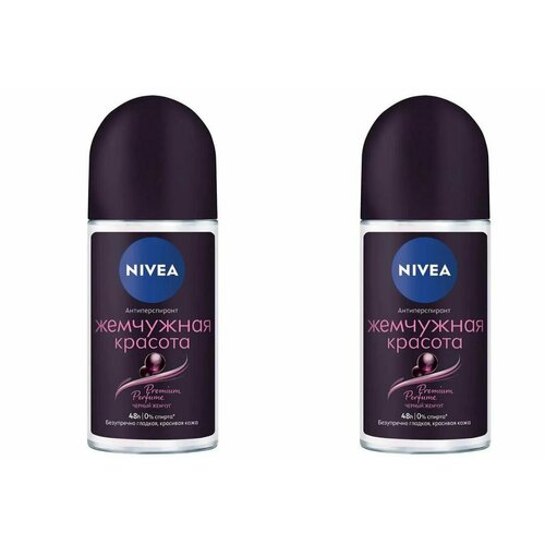 Дезодорант-антиперспирант, Nivea, Premium Perfume, жемчужная красота, ролик, 50 мл, 2 шт