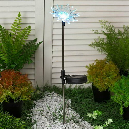 Садовый светильник на солнечной батарее, 11 x 55 x 11 см, свечение RGB