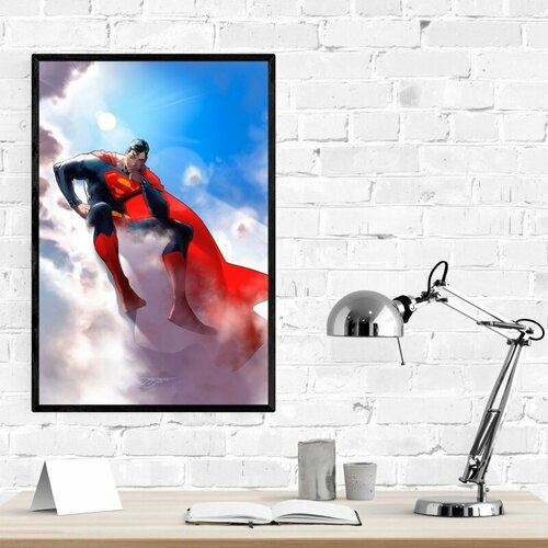 Плакат интерьерный без рамы Супер герой/Арт/Плакат на стену 21х30 см / Постер формата А4