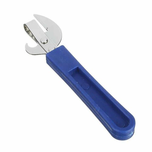 Открывалка штык металлическая, с пластиковой ручкой, 14х3.5см, синяя, 10 шт.