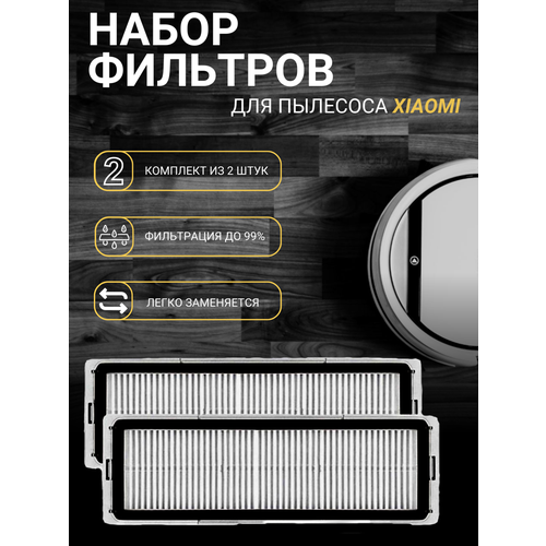 Фильтр для пылесоса Xiaomi Vacuum-Mop 1C, 1С, SKV4093GL, SKV4073CN, STYTJ01ZHM, STYTJ02ZHM, Dreame F9 (комплект из 2 штук)