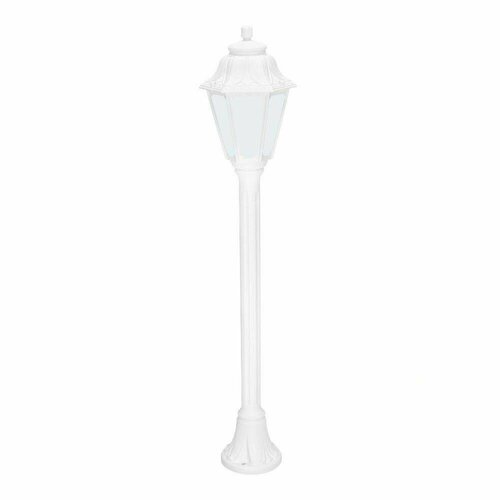 Садовый светильник-столбик Fumagalli Mizar. R/Anna E22.151.000. WYG1R, Белый и Опал (молочный), с лампой 350Lm, 3000К