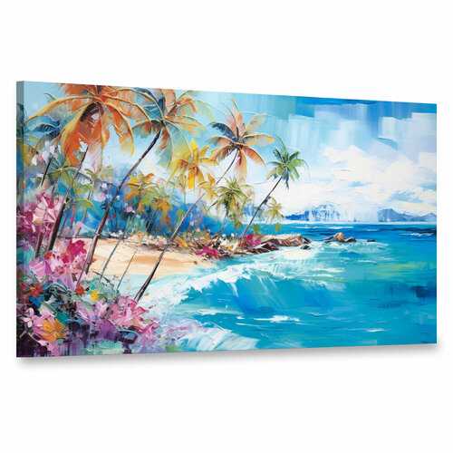 Интерьерная картина 100х60 "Тропический рай"