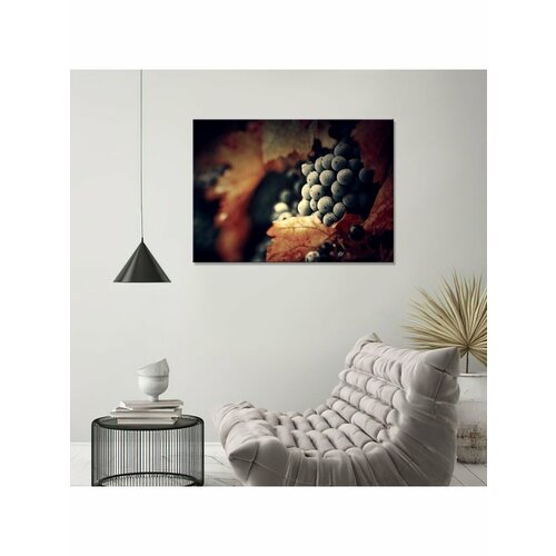 Картина на холсте с подрамником виноград осенняя эстетика 40х60