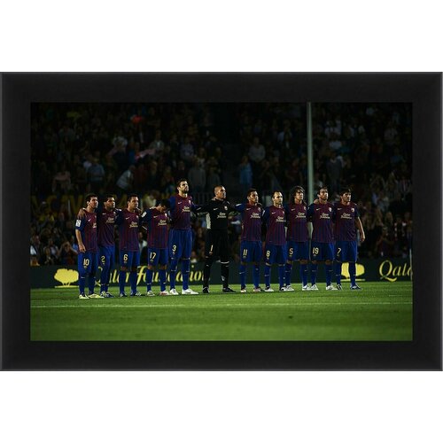 Плакат, постер на холсте ФК Барселона. FC Barcelona. Размер 42 х 60 см