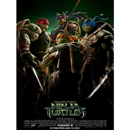 Плакат, постер на холсте Teenage Mutant Ninja Turtles/Черепашки Ниндзя/комиксы/мультфильмы. Размер 21 х 30 см