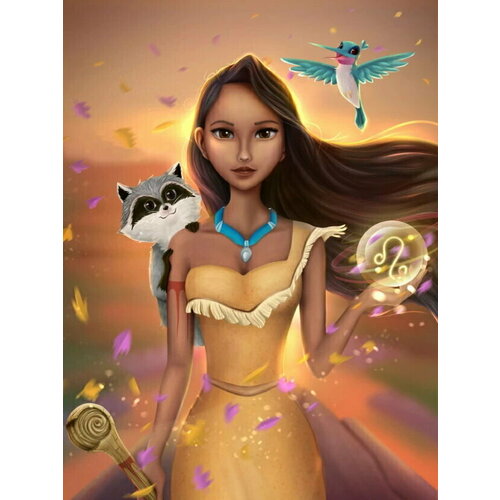 Плакат, постер на бумаге Pocahontas/Покахонтас/комиксы/мультфильмы. Размер 21 х 30 см