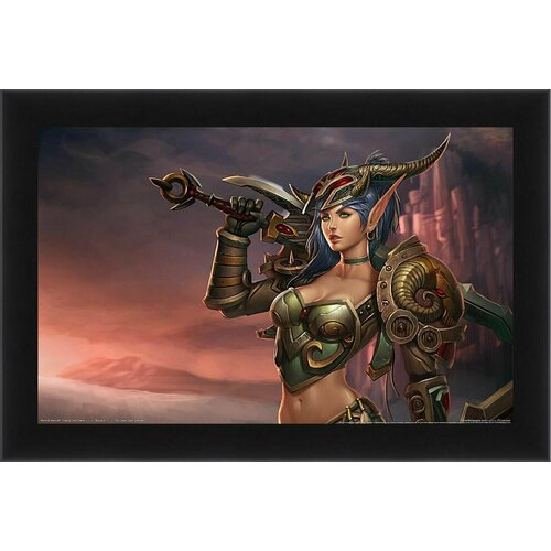 Плакат, постер на бумаге World Of Warcraft. Размер 21х30 см