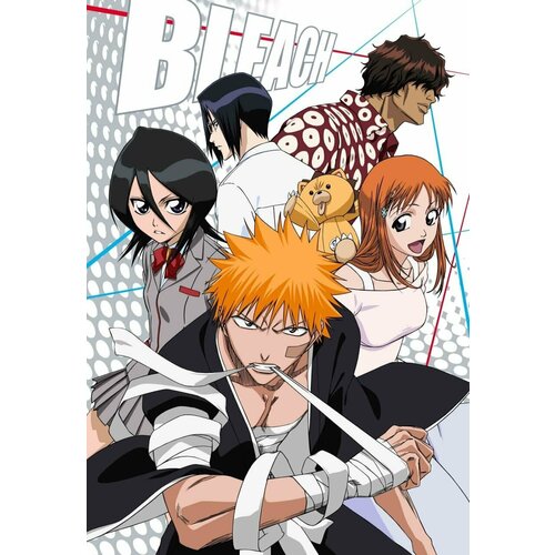 Плакат, постер на бумаге Блич (Bleach, 2004-2012г). Размер 21 х 30 см